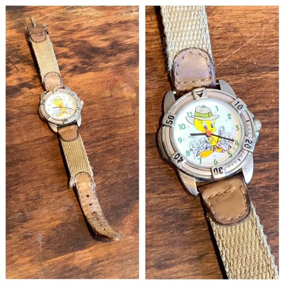 Warner Bros. | Accessories | Vintage 996 Armitron Tweety Bird Safari ...